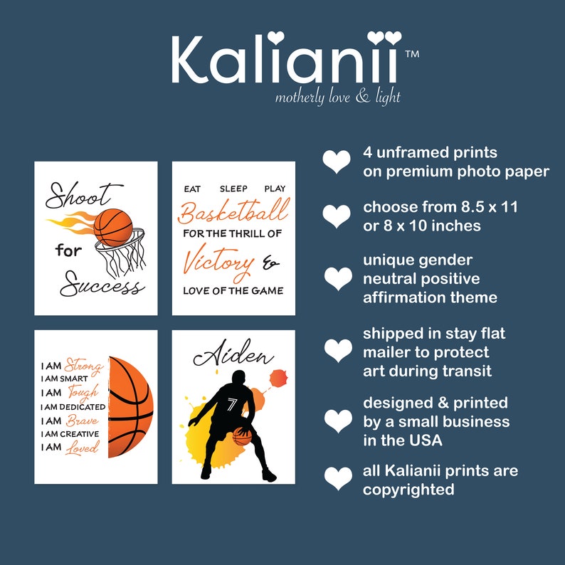 Personalized Basketball Kids Room Wall Decor, Sports Decoration ...