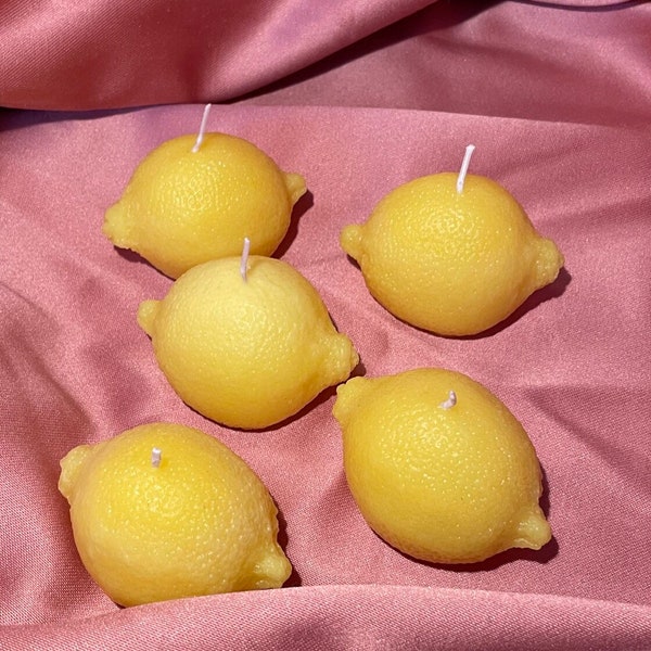 Lemon Candle - Etsy