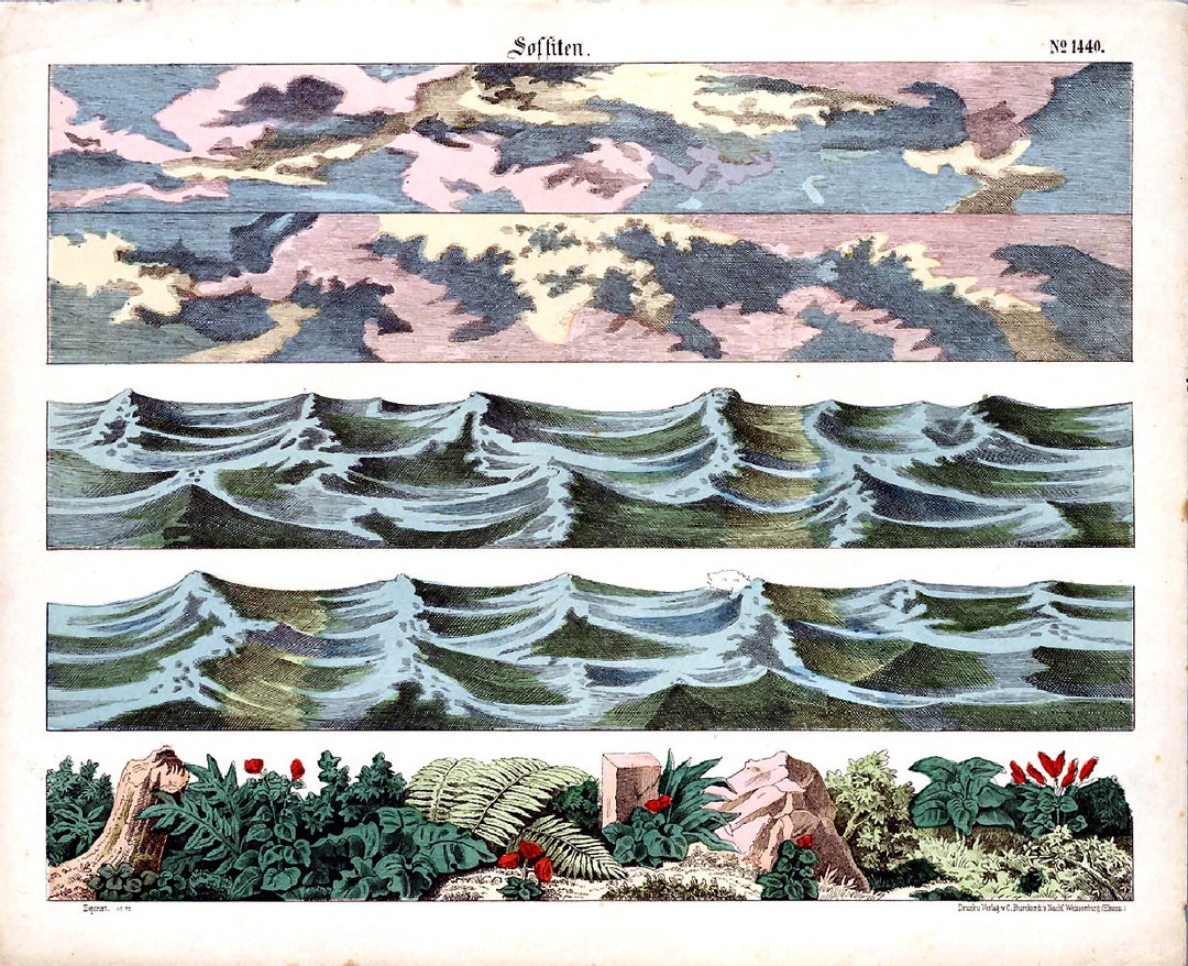 Antique Paper Toy Theatre Images - SCENERY ELEMENTS Printable Sheets ...