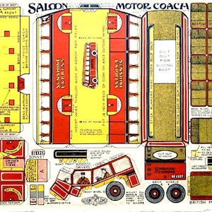 TRANSPORT - 125 Printable Antique Paper Toy Cut-out Images - Ships ...