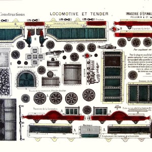 TRANSPORT - 125 Printable Antique Paper Toy Cut-out Images - Ships ...