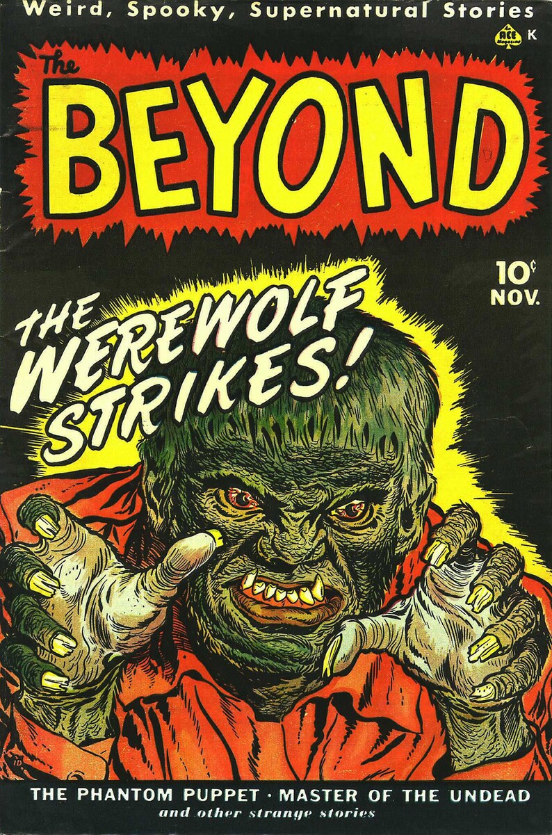 19 Vintage Printable THE BEYOND Comic Cover SCANS Download Link - Etsy