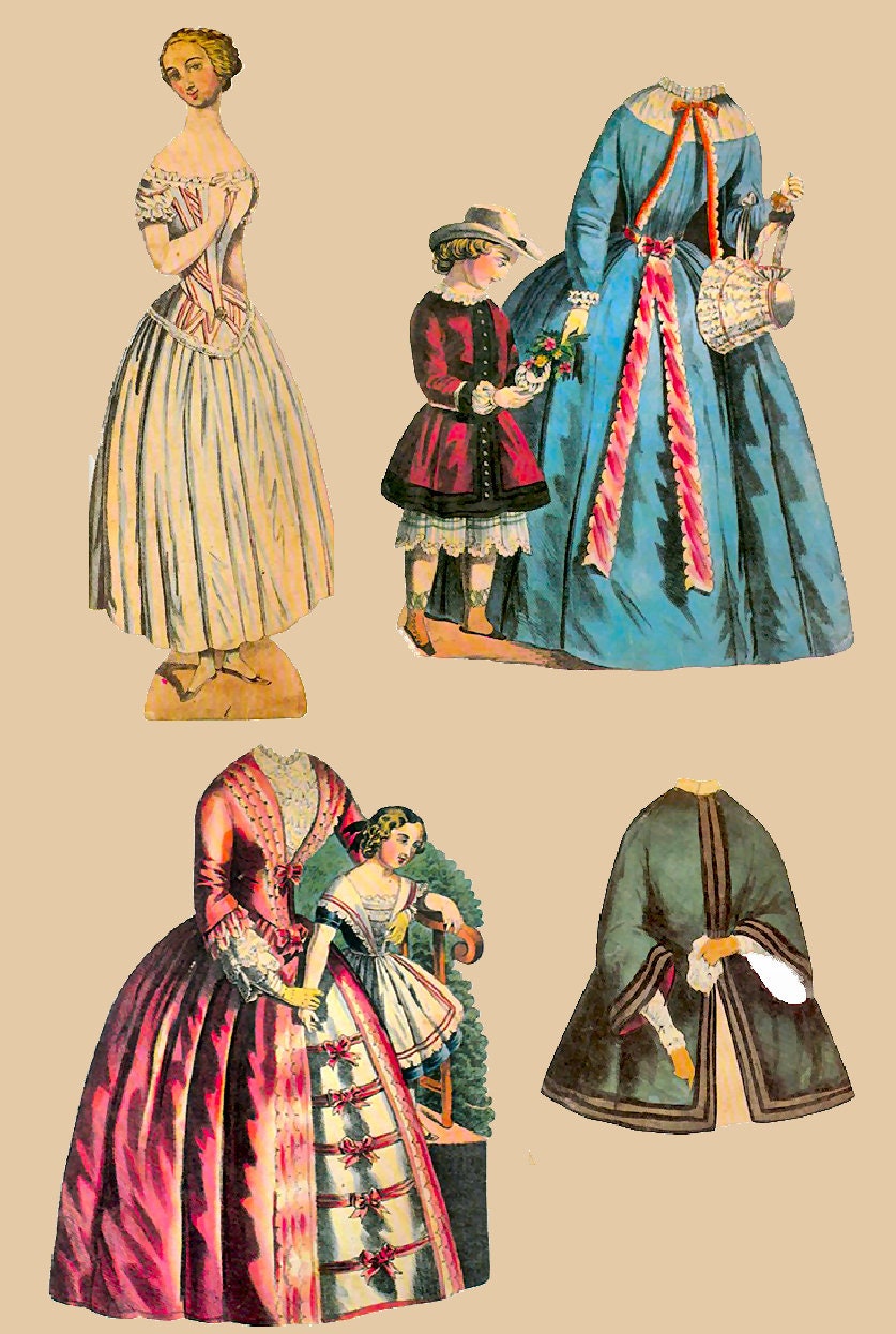 Print Thousands of VINTAGE PAPER DOLLS - 1000s Restored Printable Page ...
