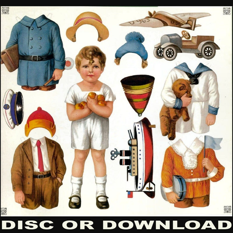 Vintage Paper Dolls - Etsy