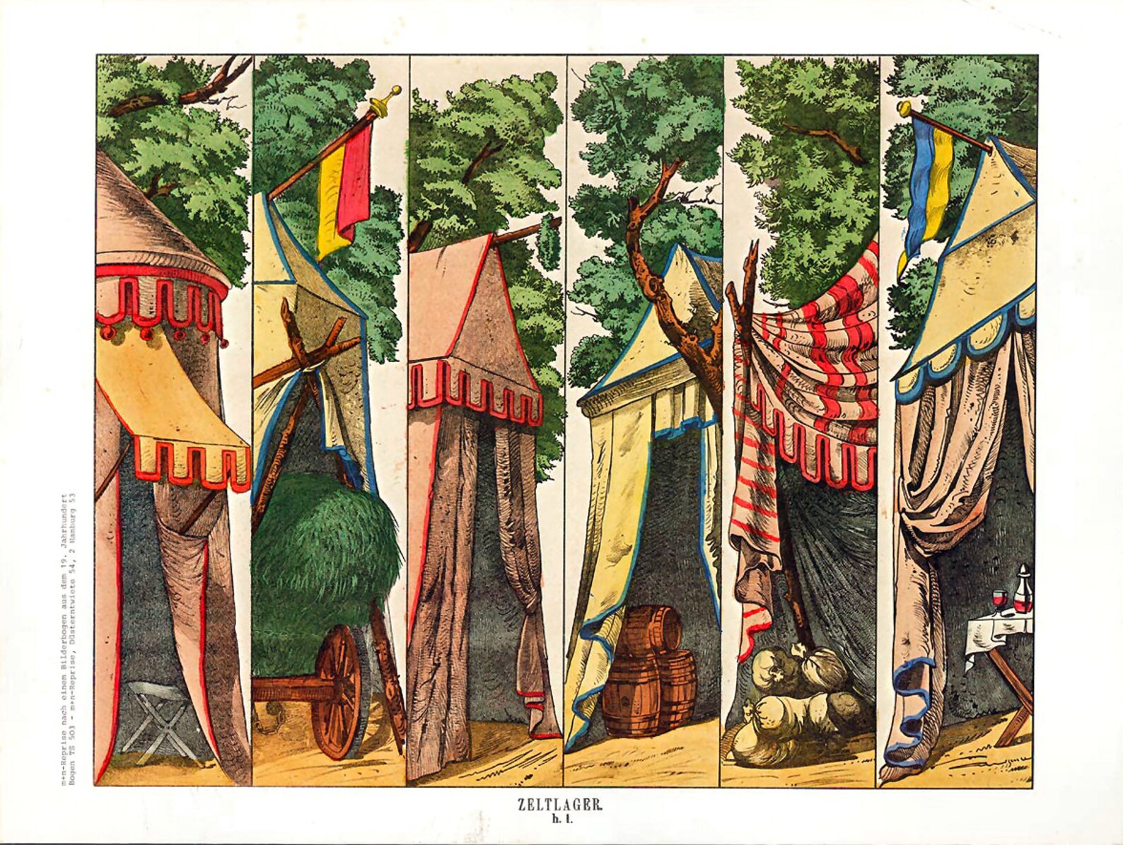 100 Assorted Antique Paper Toy Theatre SIDE SCENE Printable Images ...