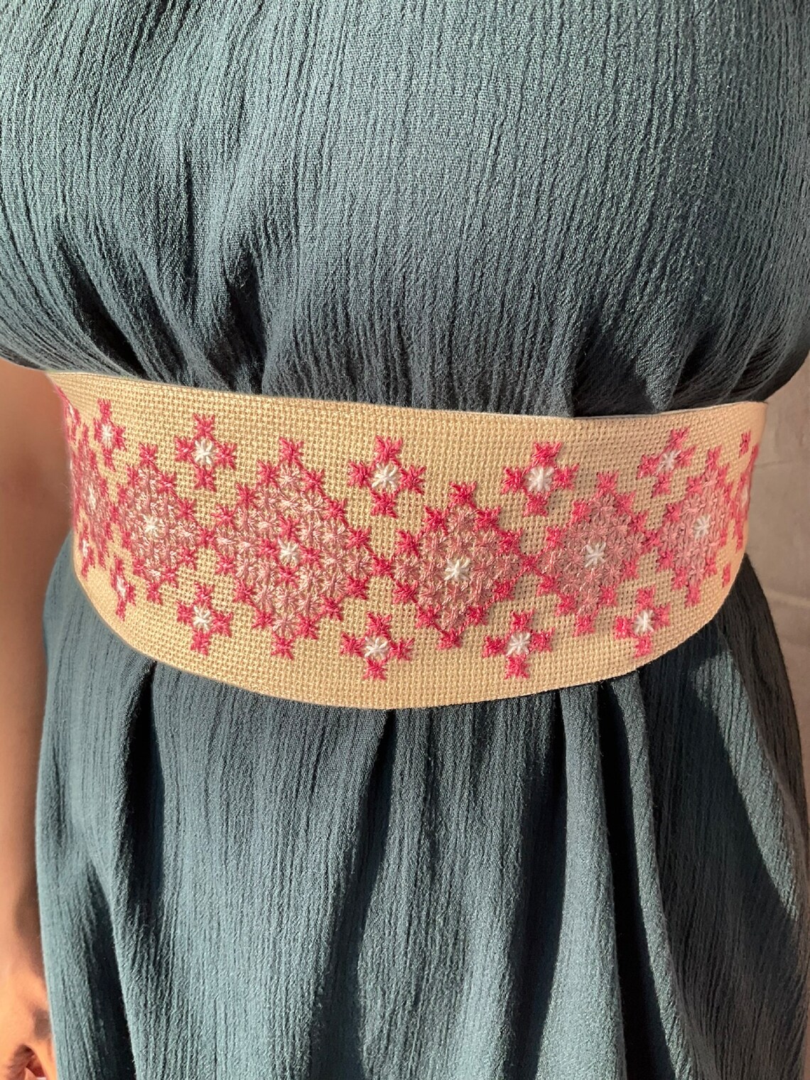 Embroidered Belt Turkish Embroidery Belts Boho Belt Cotton - Etsy