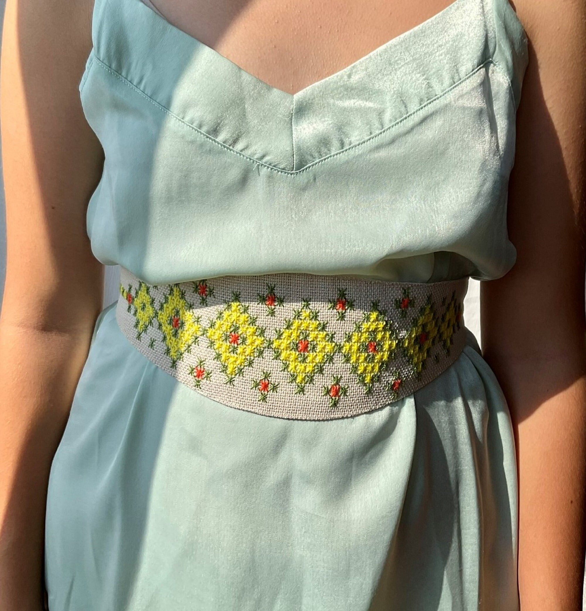 Embroidered Belt, Turkish Embroidery Belts, Boho Belt Cotton, Ethnic ...