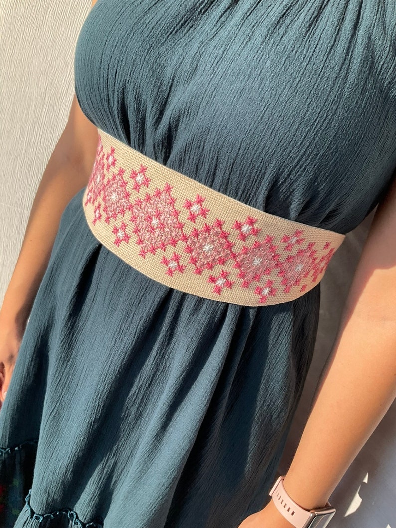 Embroidered Belt, Turkish Embroidery Belts, Boho Belt Cotton, Ethnic ...