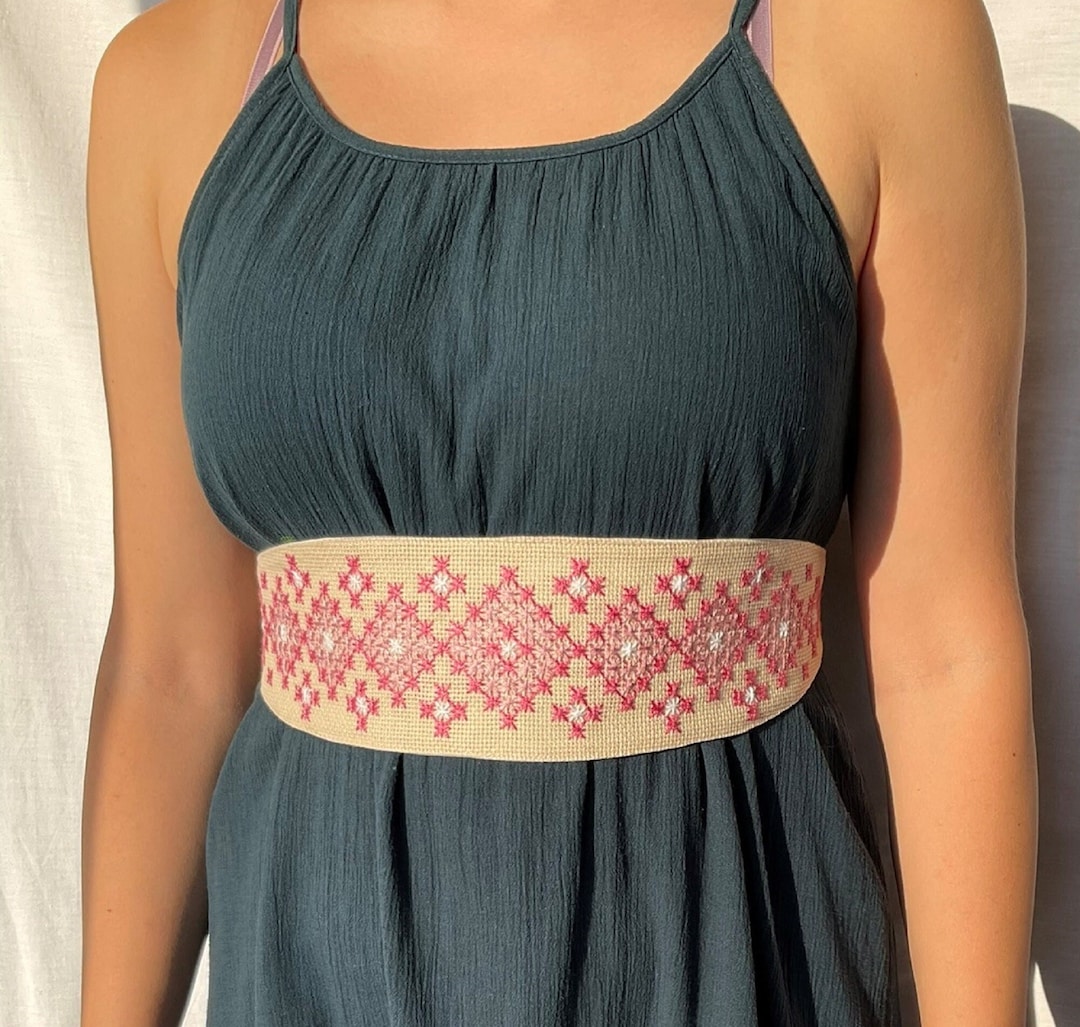 Embroidered Belt, Turkish Embroidery Belts, Boho Belt Cotton, Ethnic ...
