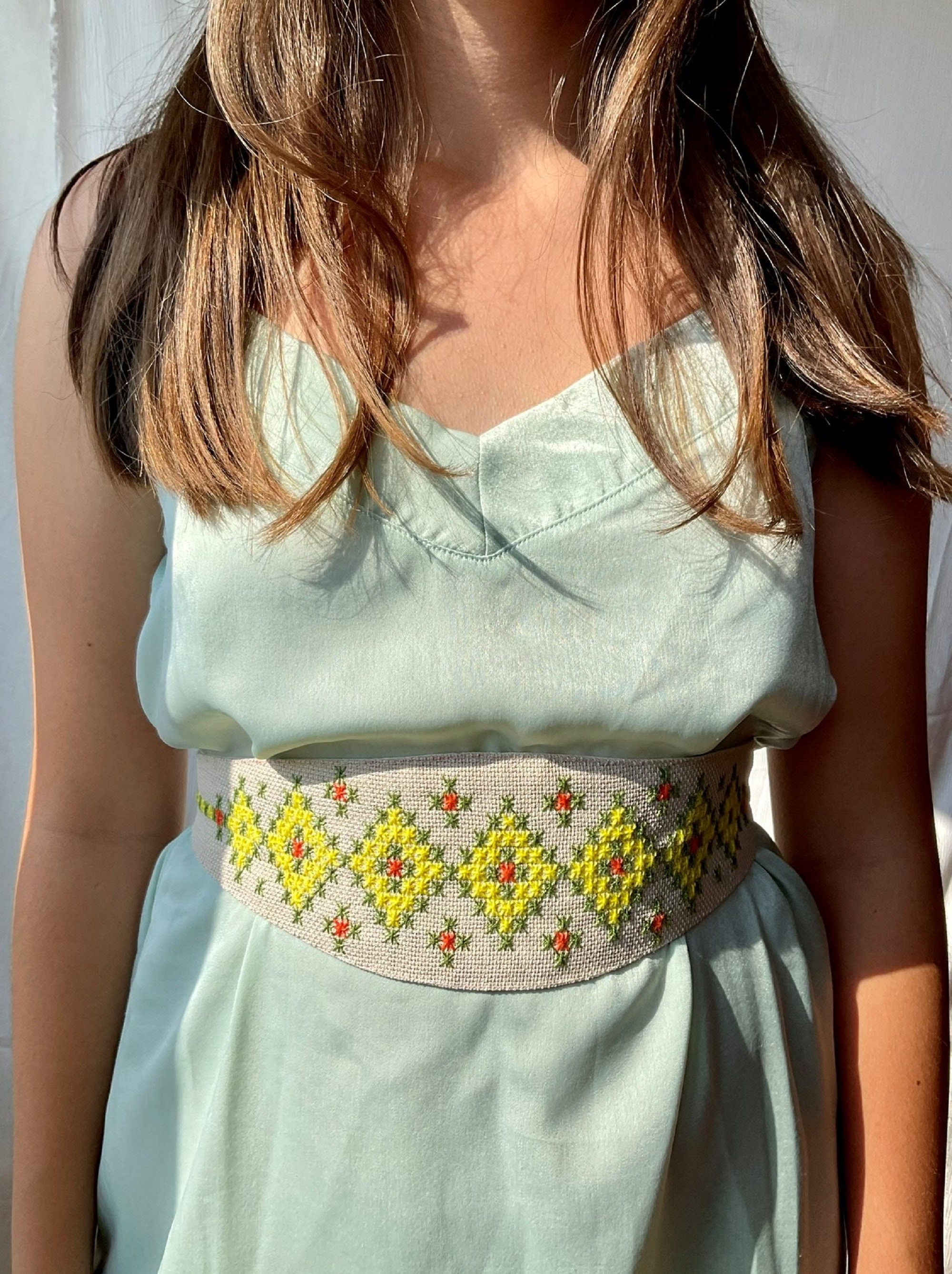 Embroidered Belt, Turkish Embroidery Belts, Boho Belt Cotton, Ethnic ...