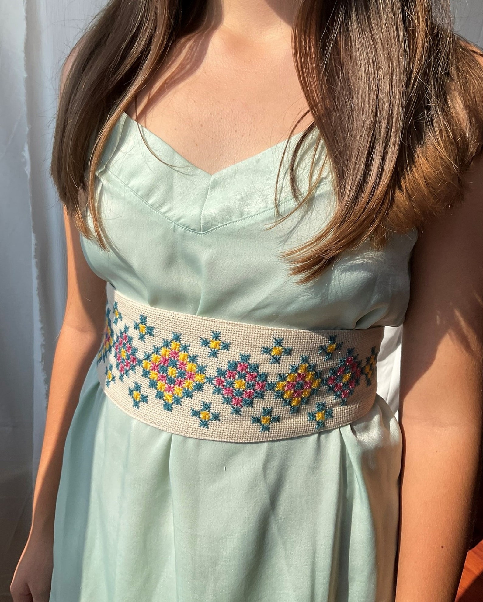 Embroidered Belt, Turkish Embroidery Belts, Cotton Belt, Ethnic Organic ...