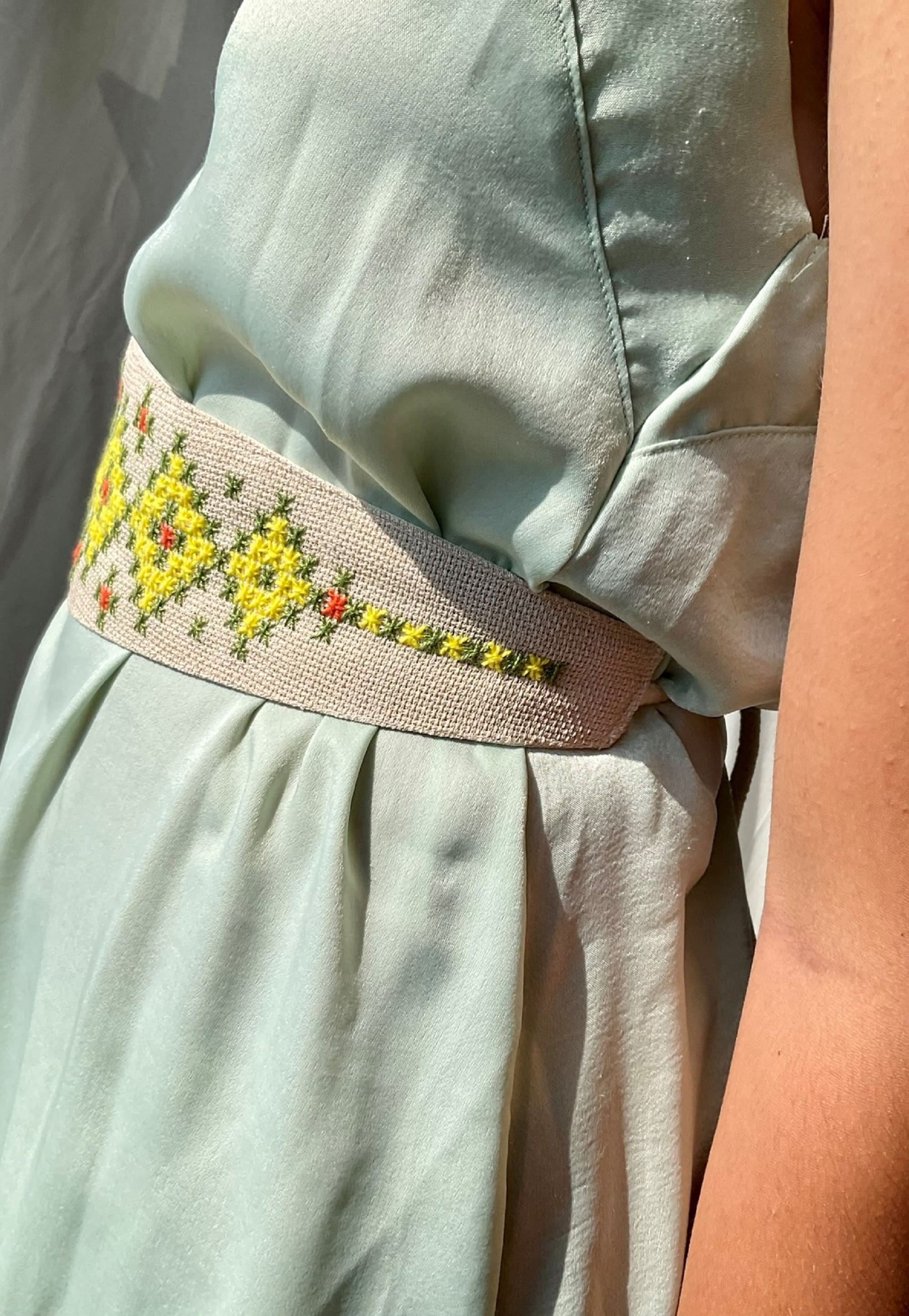 Embroidered Belt, Turkish Embroidery Belts, Boho Belt Cotton, Ethnic ...