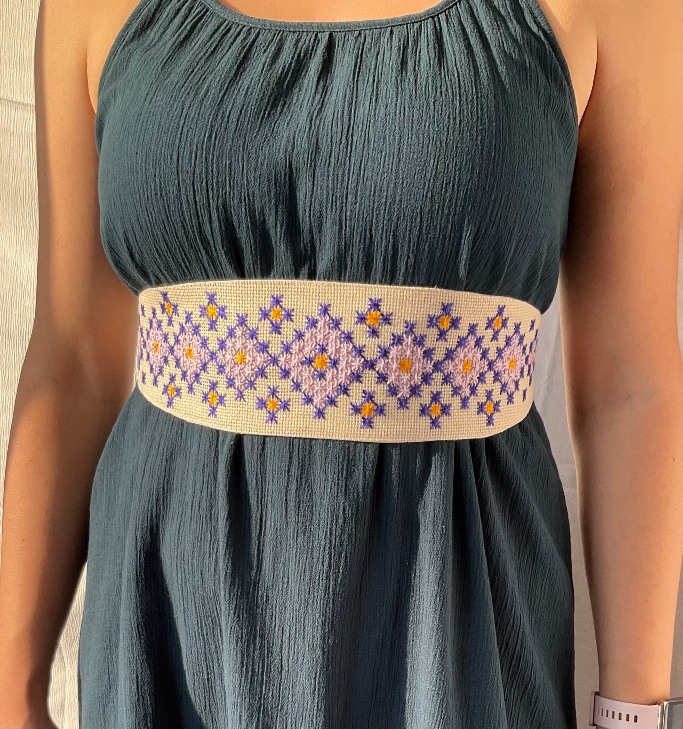 Embroidered Belt, Turkish Embroidery Belts, Cotton Belt, Ethnic Organic ...