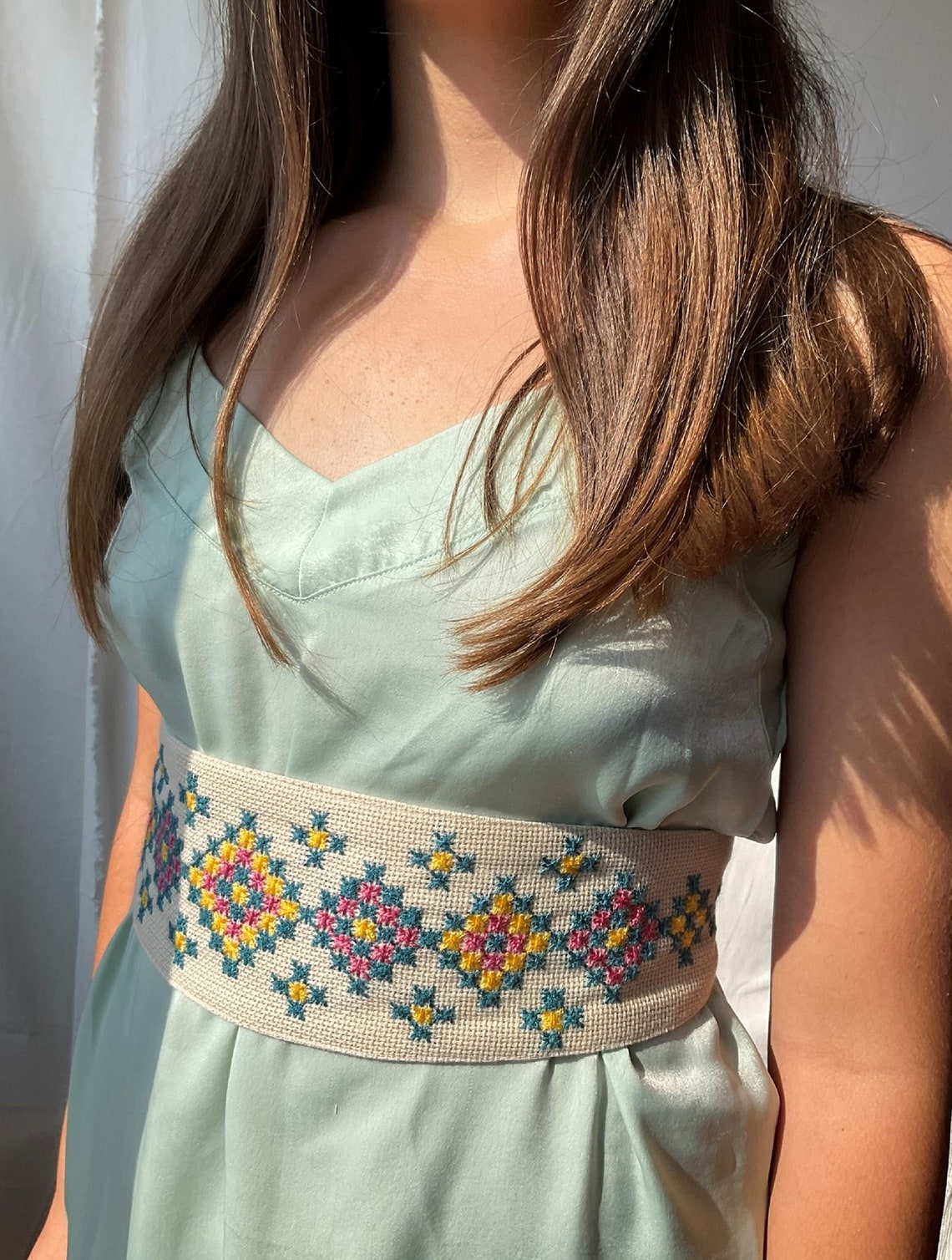 Embroidered Belt, Turkish Embroidery Belts, Cotton Belt, Ethnic Organic ...