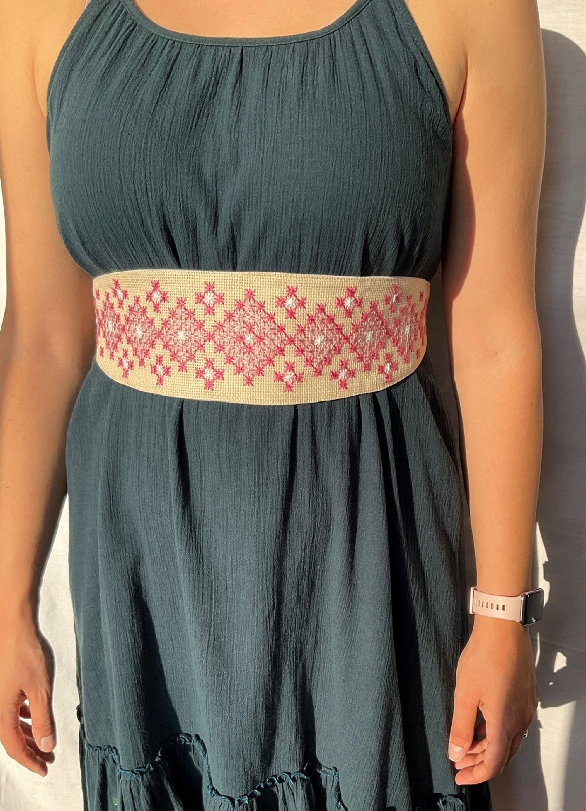 Embroidered Belt, Turkish Embroidery Belts, Boho Belt Cotton, Ethnic ...