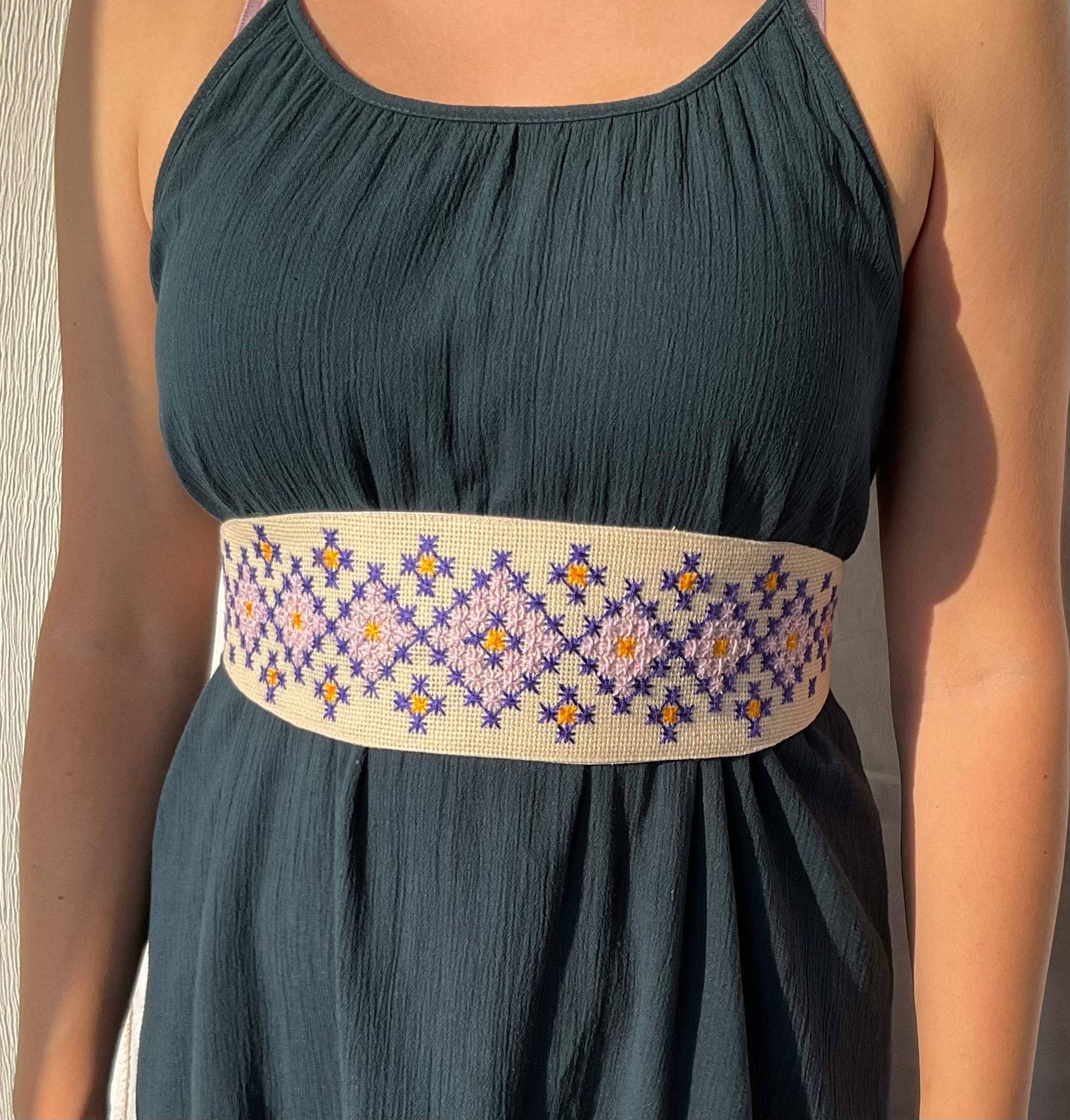 Embroidered Belt, Turkish Embroidery Belts, Cotton Belt, Ethnic Organic ...