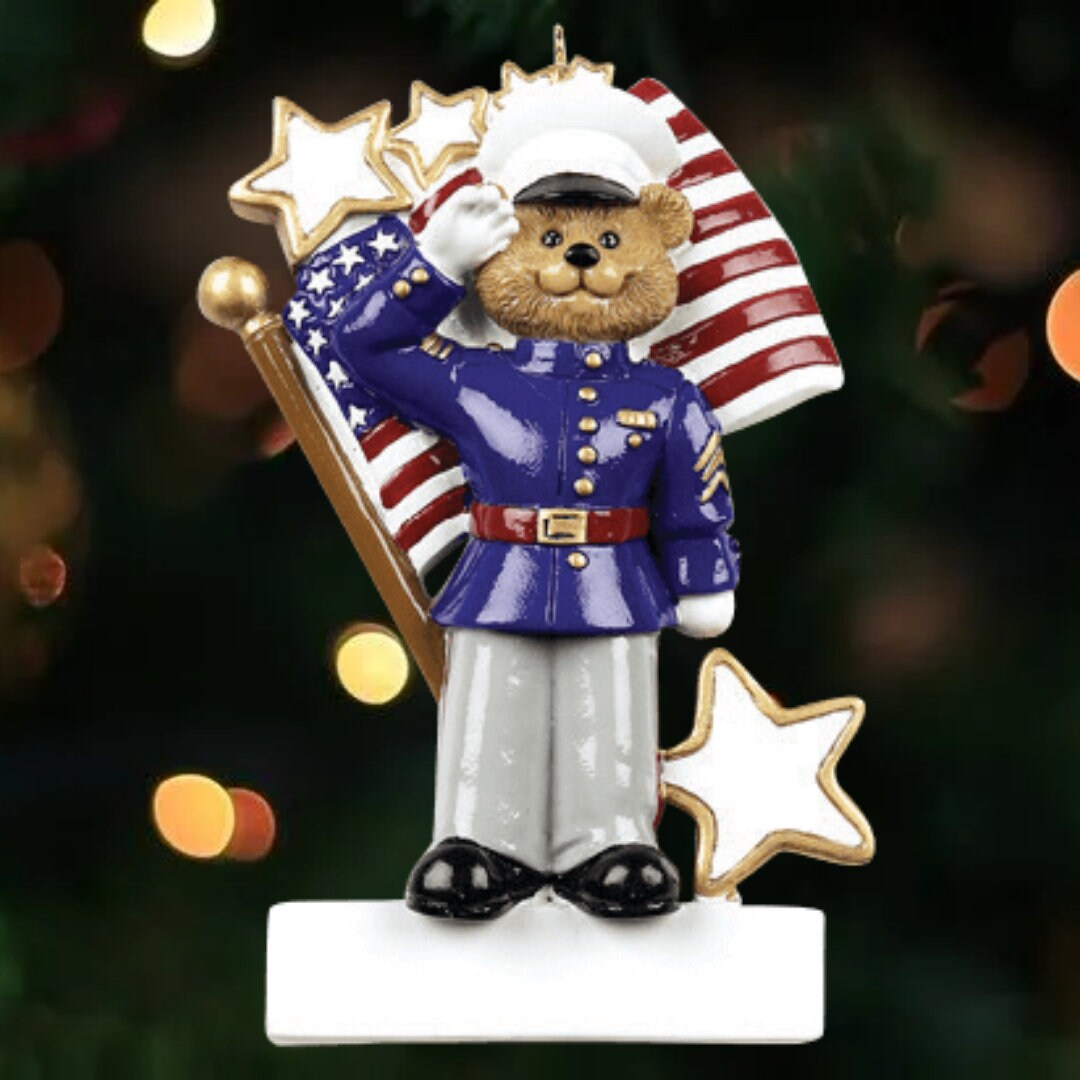 Personalized Marines Christmas Tree Ornament 2023 - Etsy