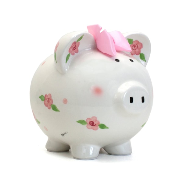 Polka Dot Piggy Bank - Etsy