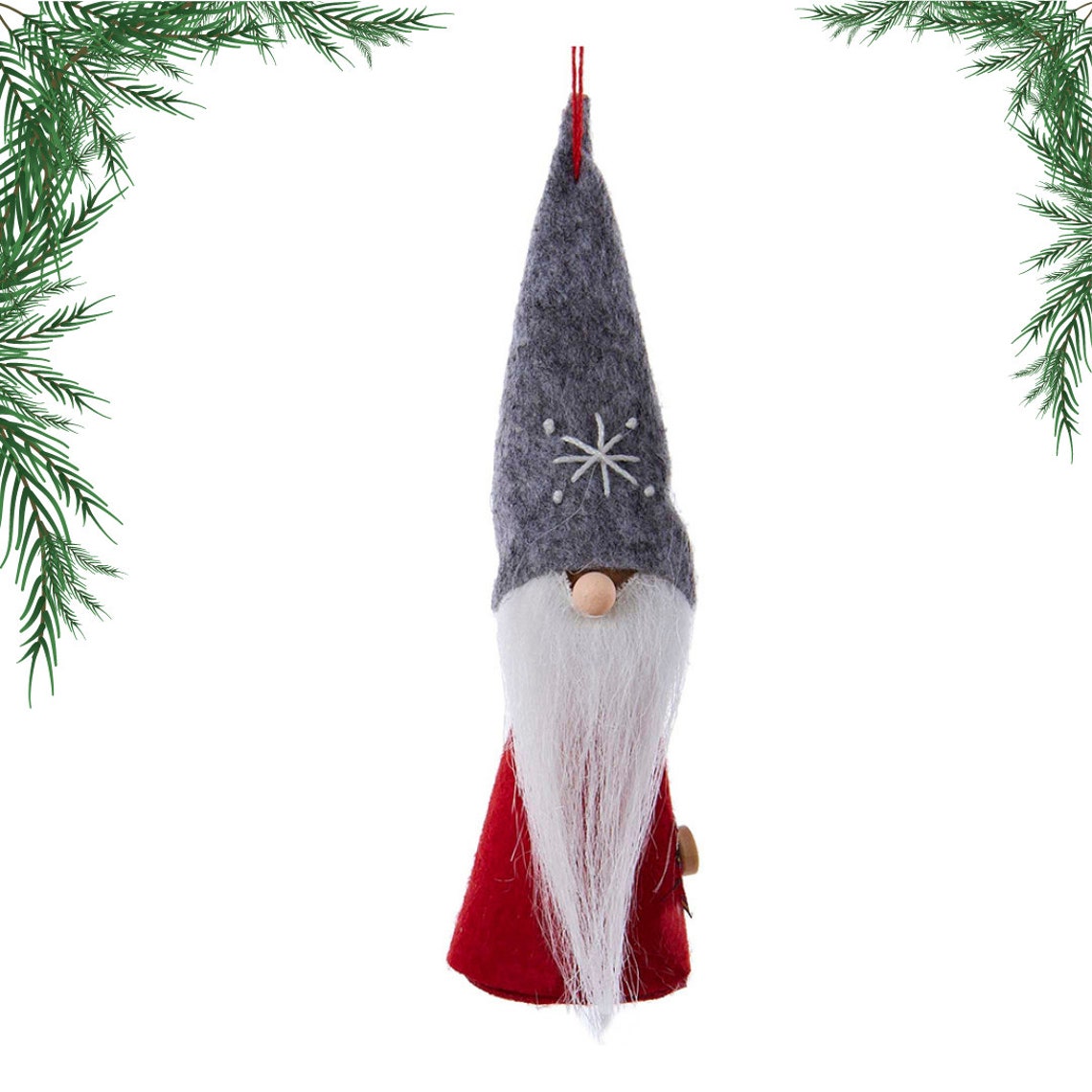 WOOD/FELT DWARF Ornaments, Christmas Tree Ornaments, Personalized ...