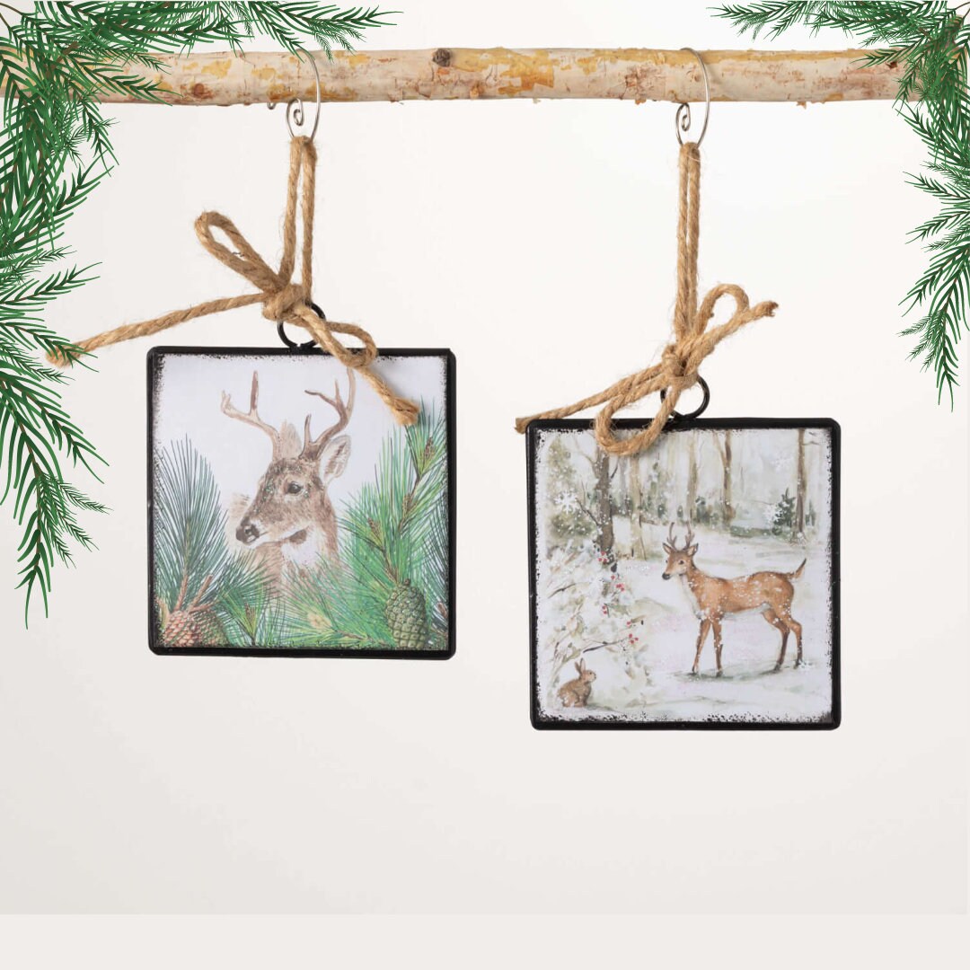 Deer Ornament, Reindeer Ornament, Buck Ornament, Christmas Tree ...