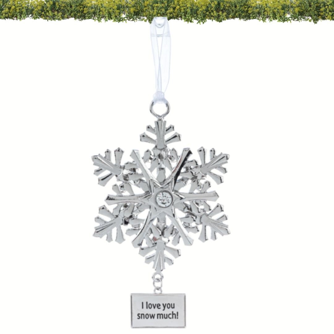 I Love You Snow Much Ornament Christmas Ornament Metal Ornament, Custom ...