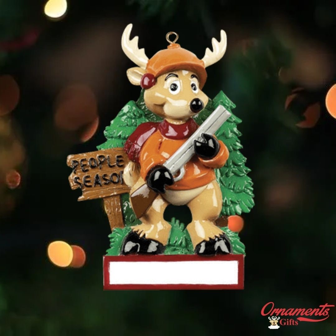 People Season Hunter Christmas Tree Ornament, Christmas 2025, Deer ...