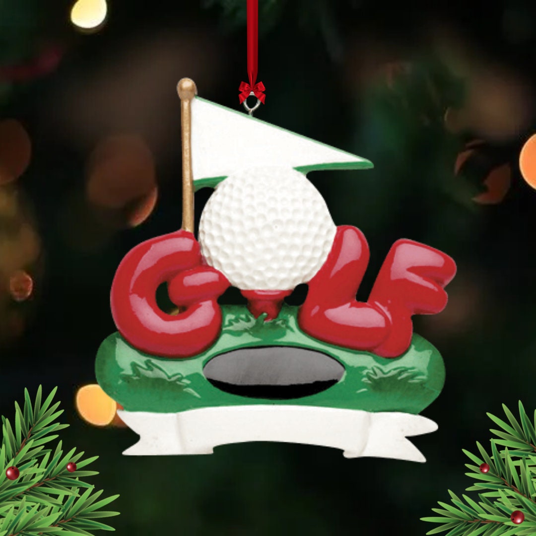 Golf Ornament, 18th Hole Christmas Tree Personalized Ornament 2025 ...