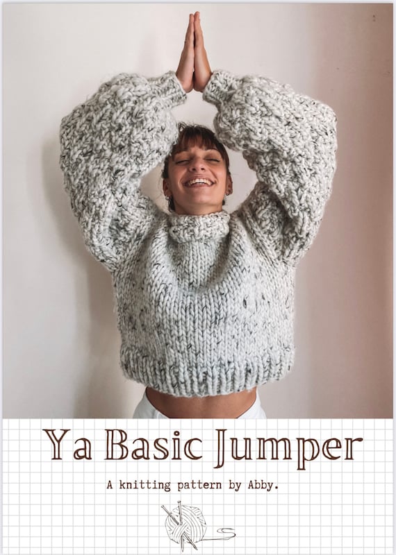Ya Basic Jumper Digital Knitting Pattern English | Etsy