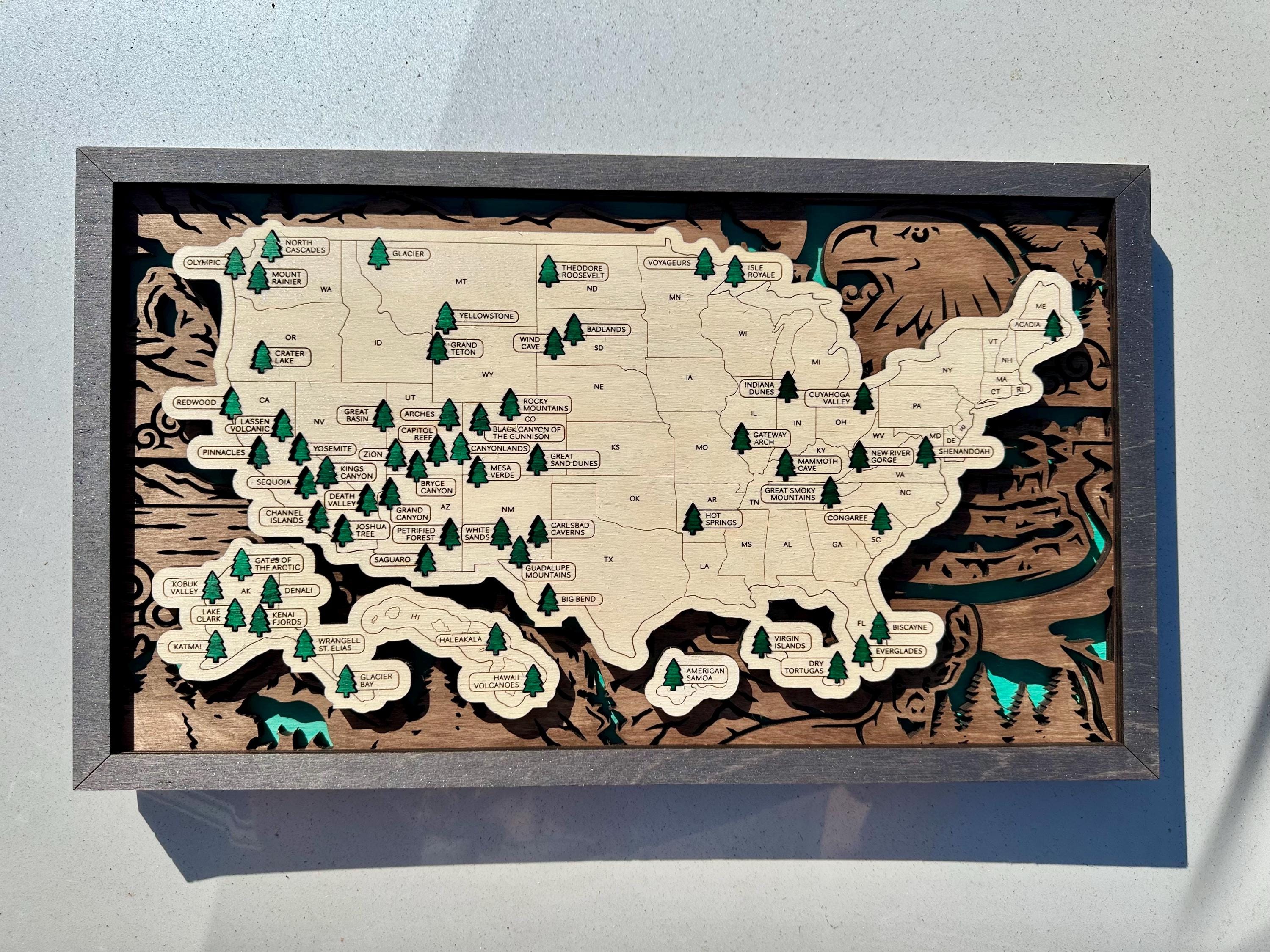 National Park Interactive Map, Park Tracker, Camping, Hiking, Vacation ...