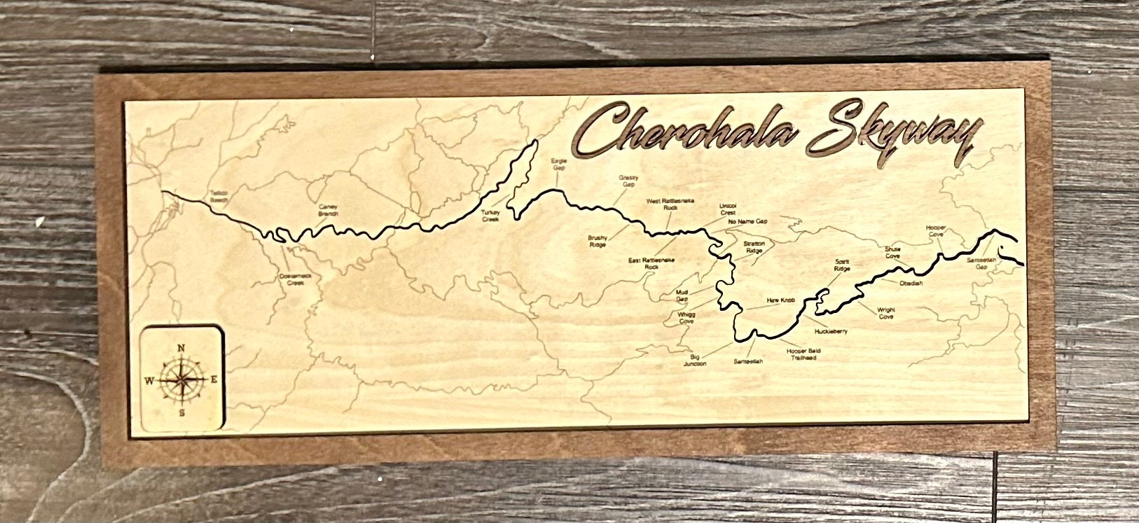 Cherohala Skyway, Map - Etsy