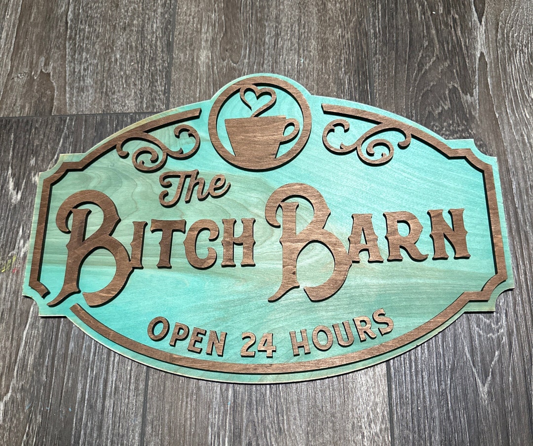 Woman Cave Sign She Shed Bitch Barn - Etsy
