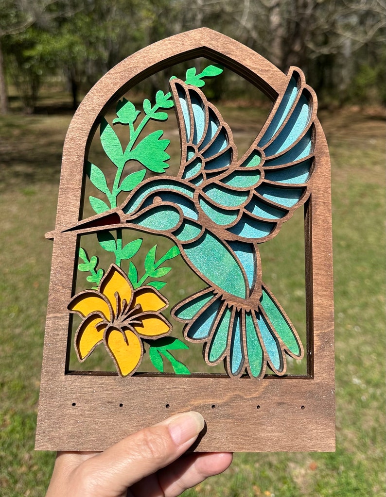 Hummingbird, Key Hanger, Key Holder, Leash Hanger, ID Badge Hanger - Etsy