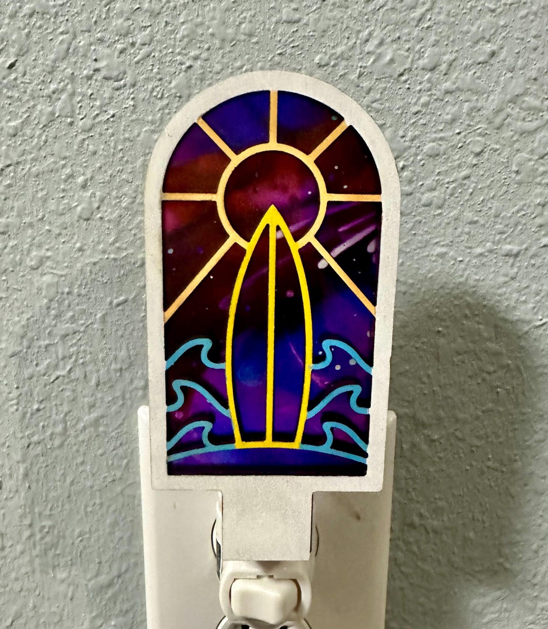 Beach and Surfboard Night Light - Etsy