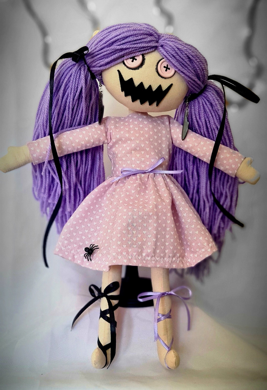 MALVINA Handmade Creepy and Weird Doll, Creepy Doll, OOAK Plush, Art ...