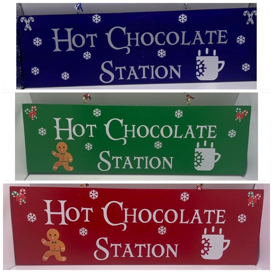 Hot Chocolate Station Sign - Various Colours - Etsy UK