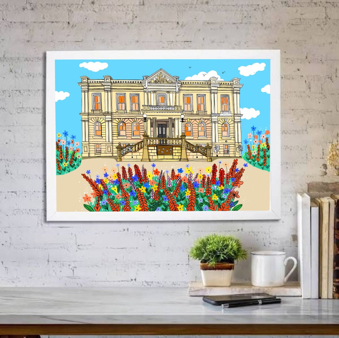 Town Hall / DIGITAL / PRINTABLE / Wall Art - Etsy