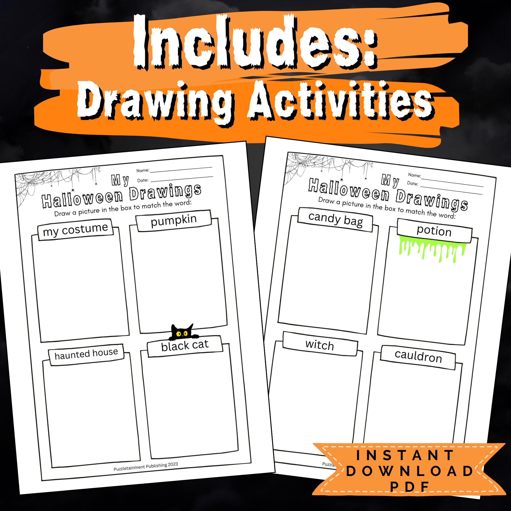 Super Fun Printable Halloween Activity for Kids (halloween Word Search ...
