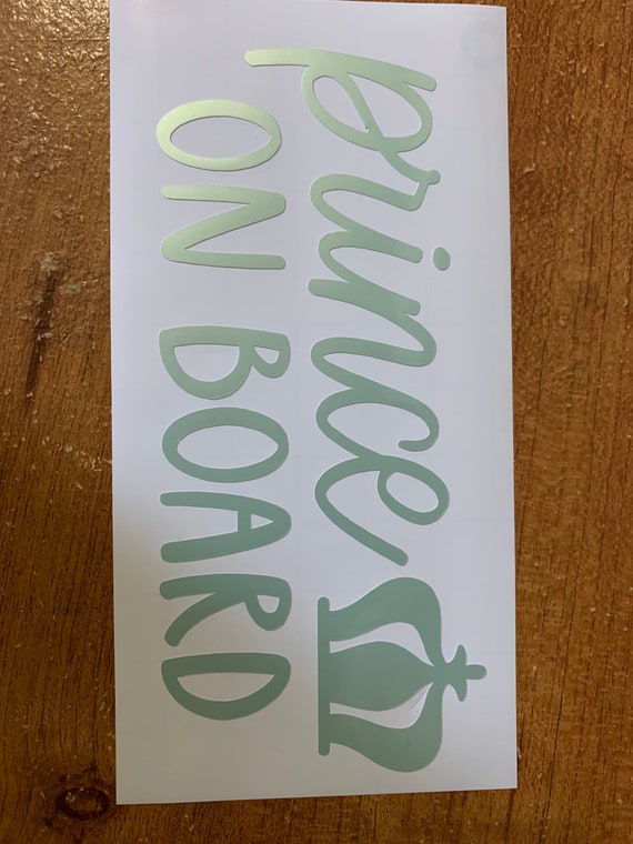 Prince on Board Decal - Etsy