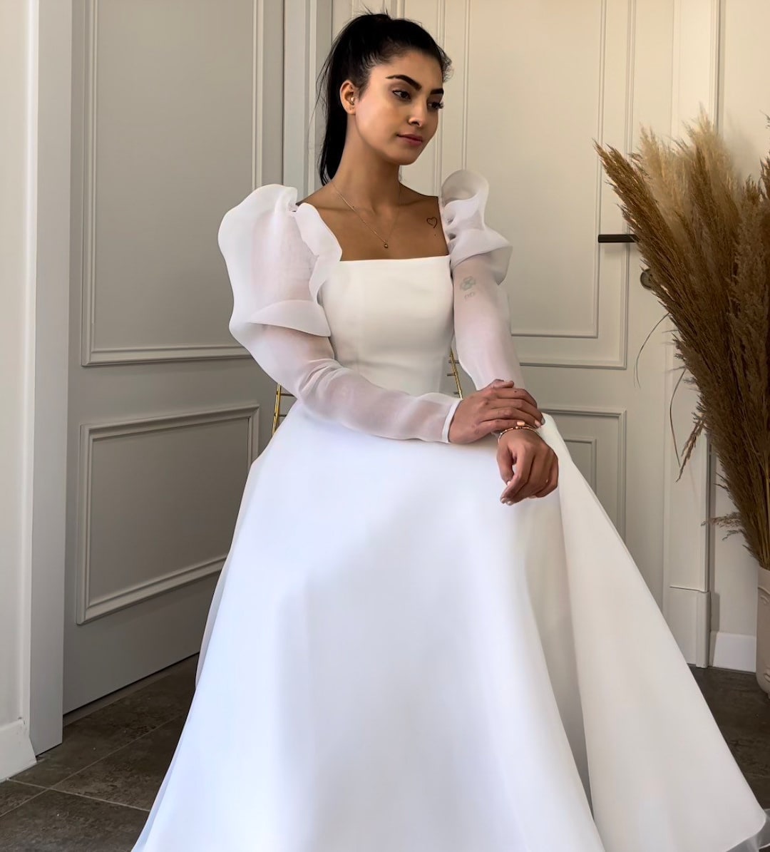 Simple Engagement Dress Wedding Dress Evening Dress Muslim - Etsy