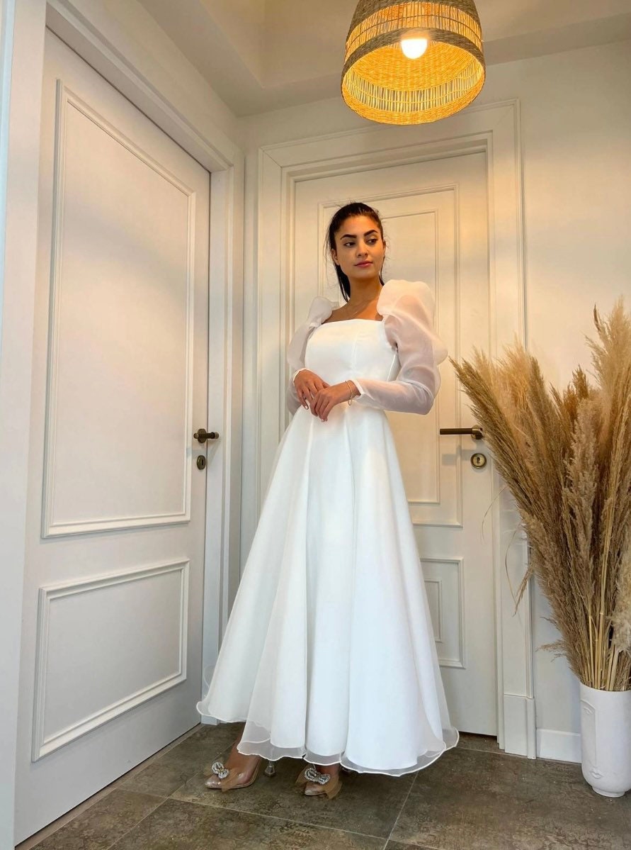 Simple Engagement Dress Wedding Dress Evening Dress Muslim - Etsy