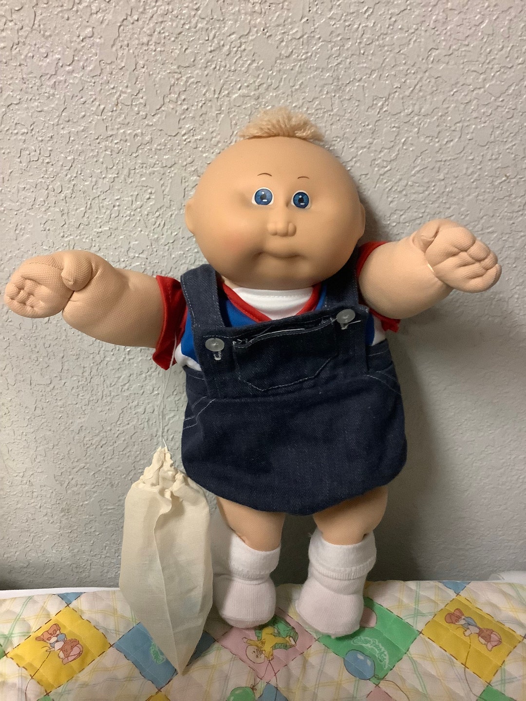 Vintage Cabbage Patch Kid Preemie Wheat Tuft Blue Eyes Head Mold 1 OK ...