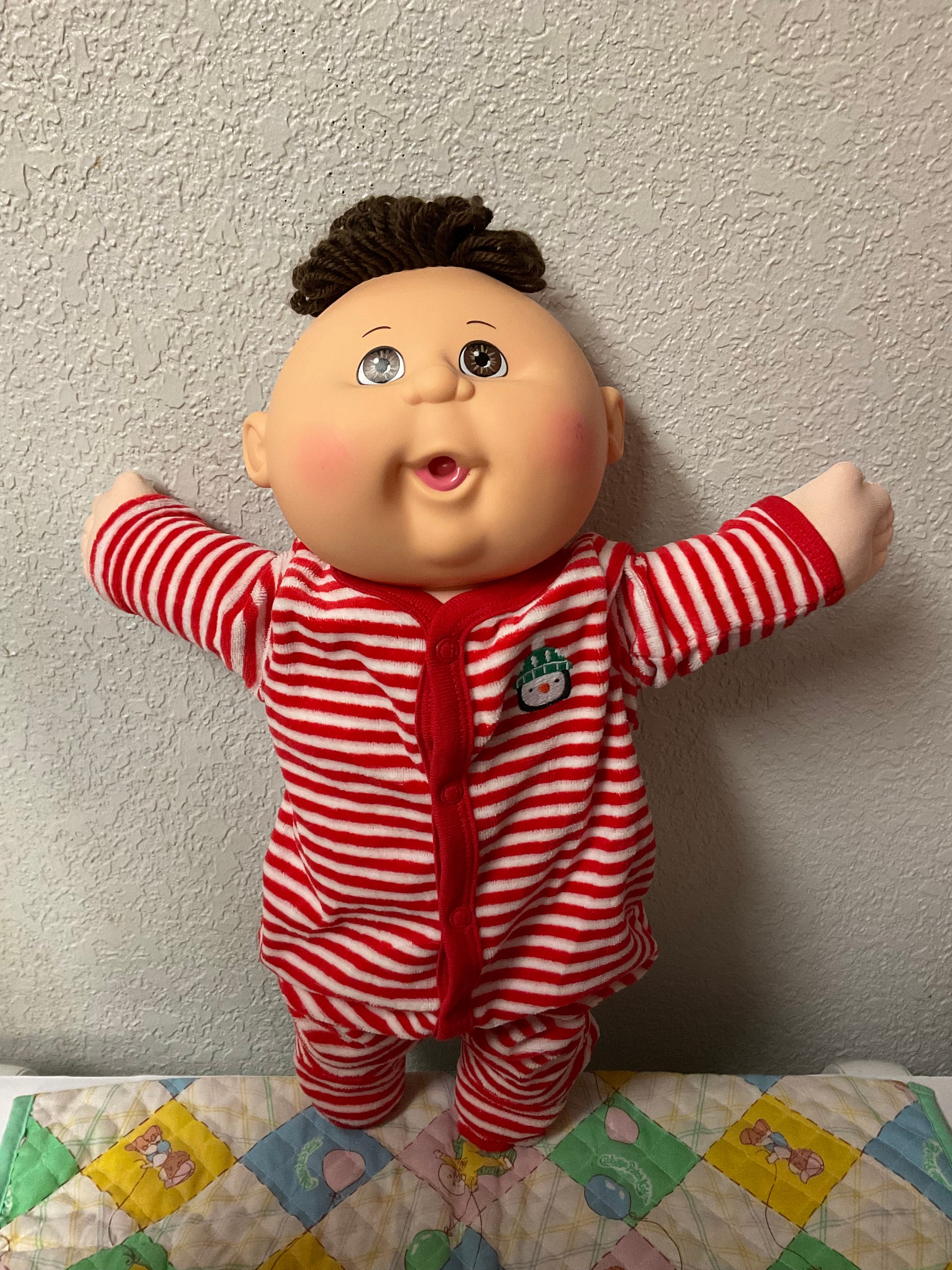 Babyland Exclusive-01b Cabbage Patch Kids Little Boy Brown Hair Tuft Brown Eyes 2015 WCT ...