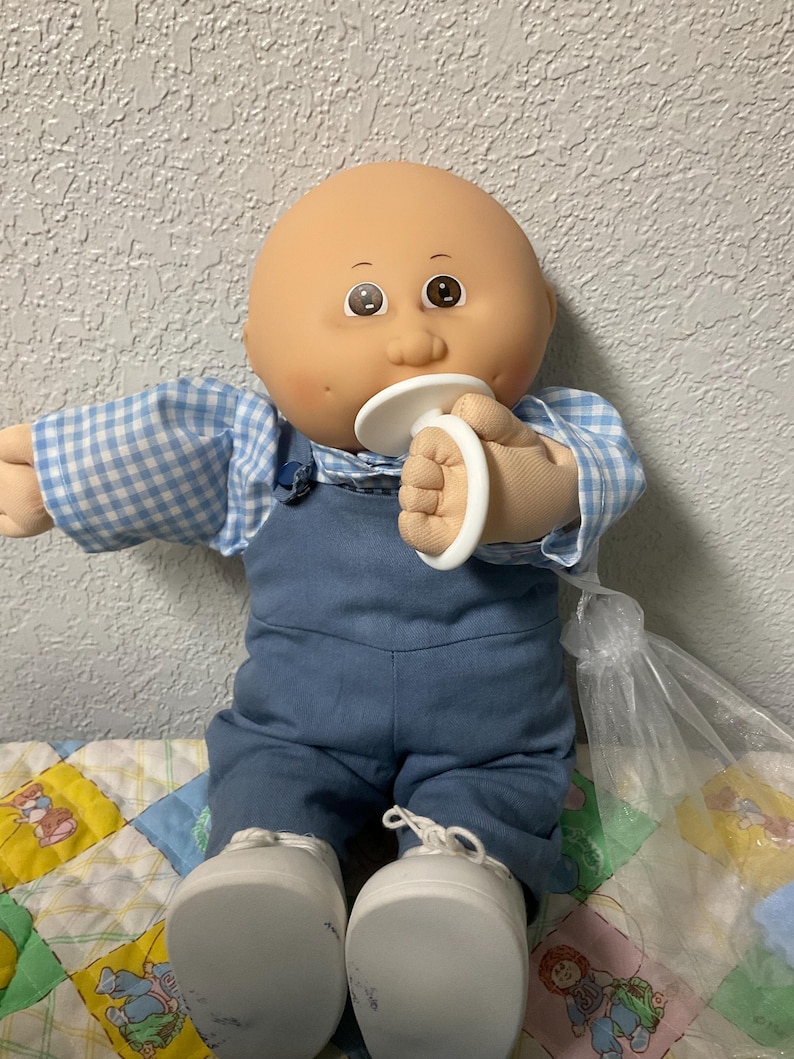 Vintage Cabbage Patch Kid Bald Preemie Boy With Pacifier Head Mold #4 ...