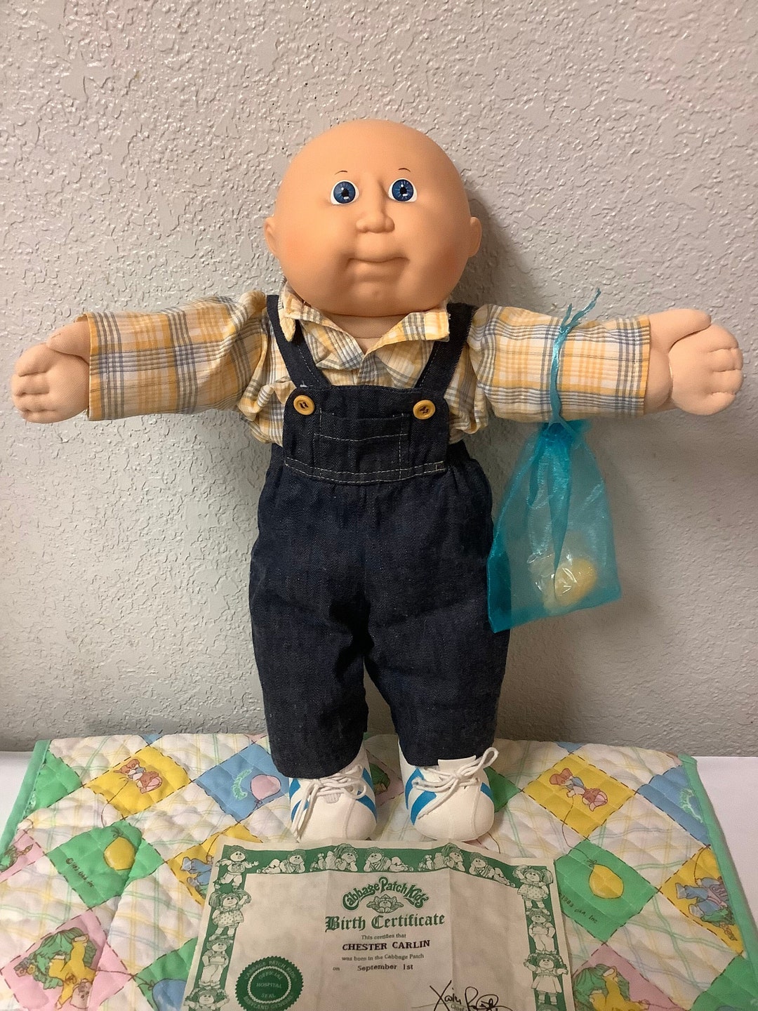 VERY RARE Vintage Cabbage Patch Kid Head Mold 16 P Factory Bald Head ...