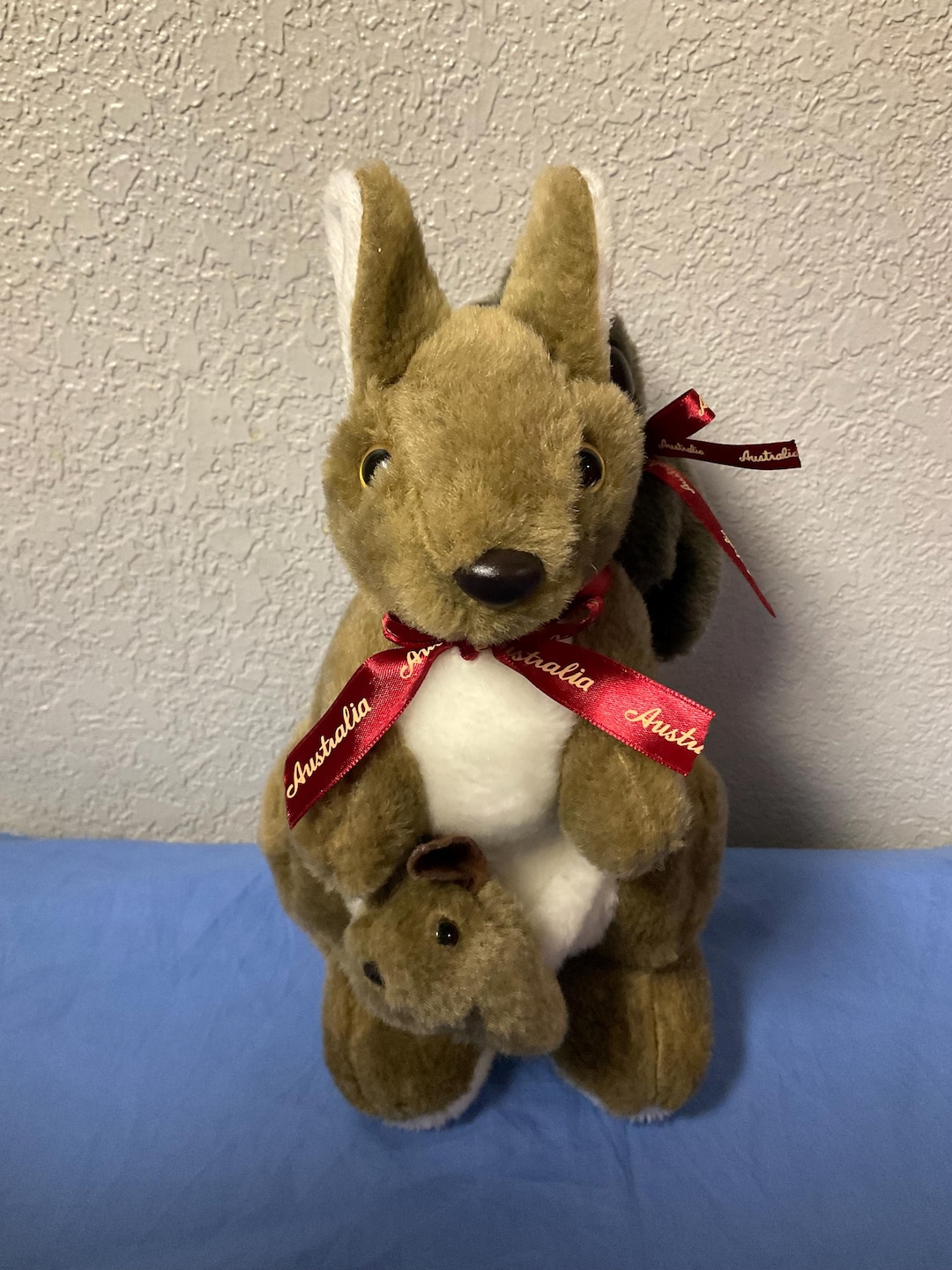 I Love Aus Kangaroo With Baby in Pouch and Koala Bear on Back Stuffed ...