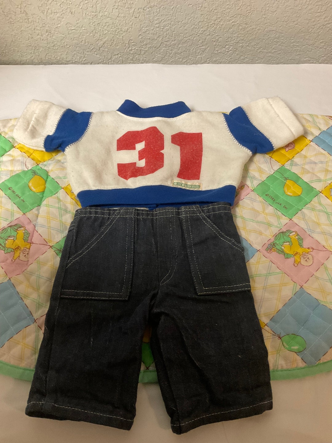 Vintage Cabbage Patch Kids #31 Shirt and Denim Jeans for CPK Boy Doll ...