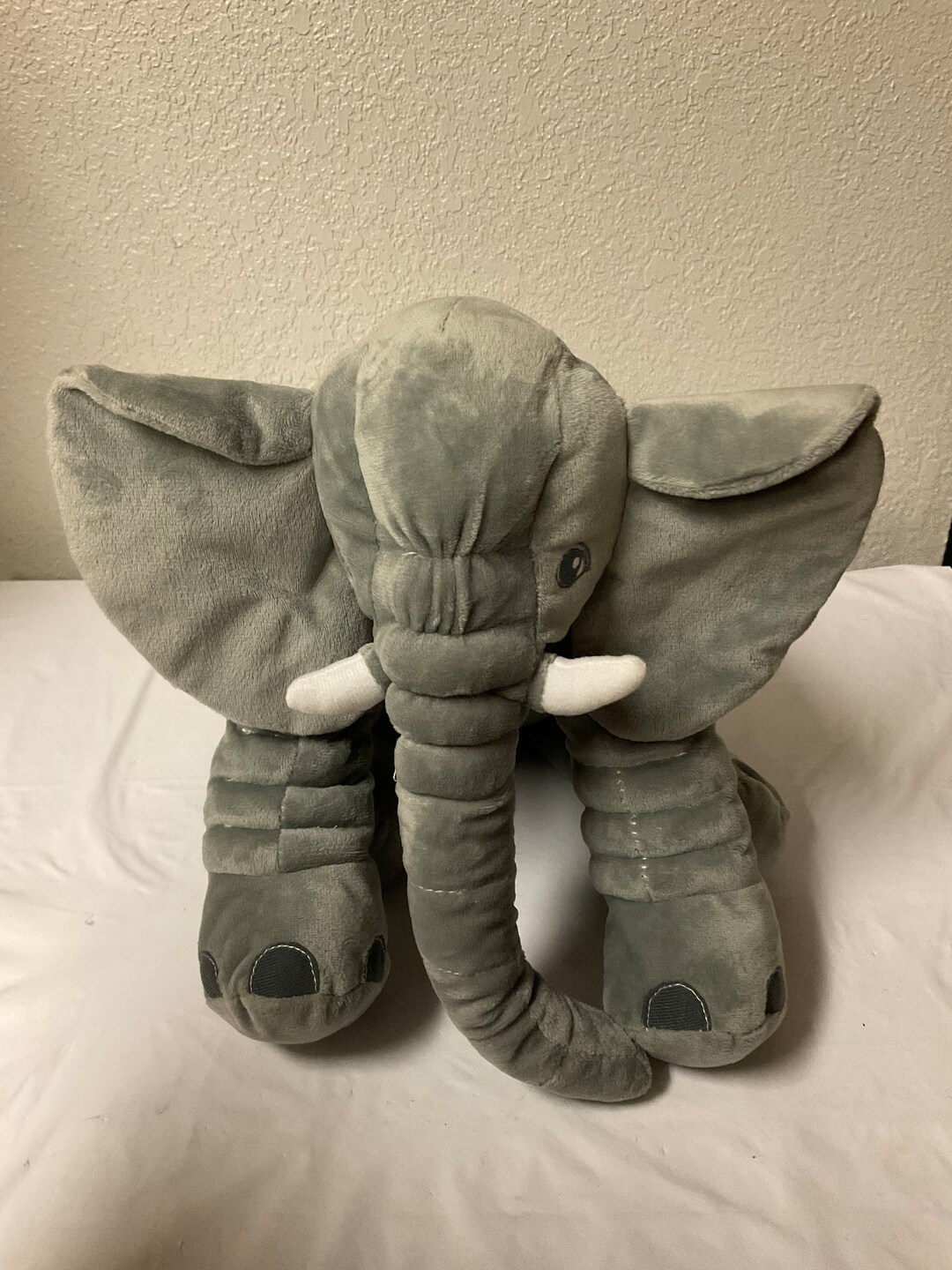 Plush Grey Elephant Stuffed Animals Gifts for Collectors Kids Children ...