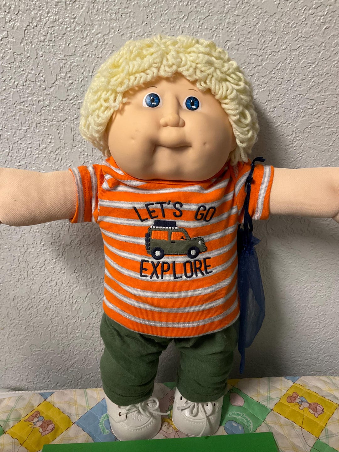 RARE Vintage Cabbage Patch Kid Boy Lemon Hair Blue Eyes Head Mold #12 ...