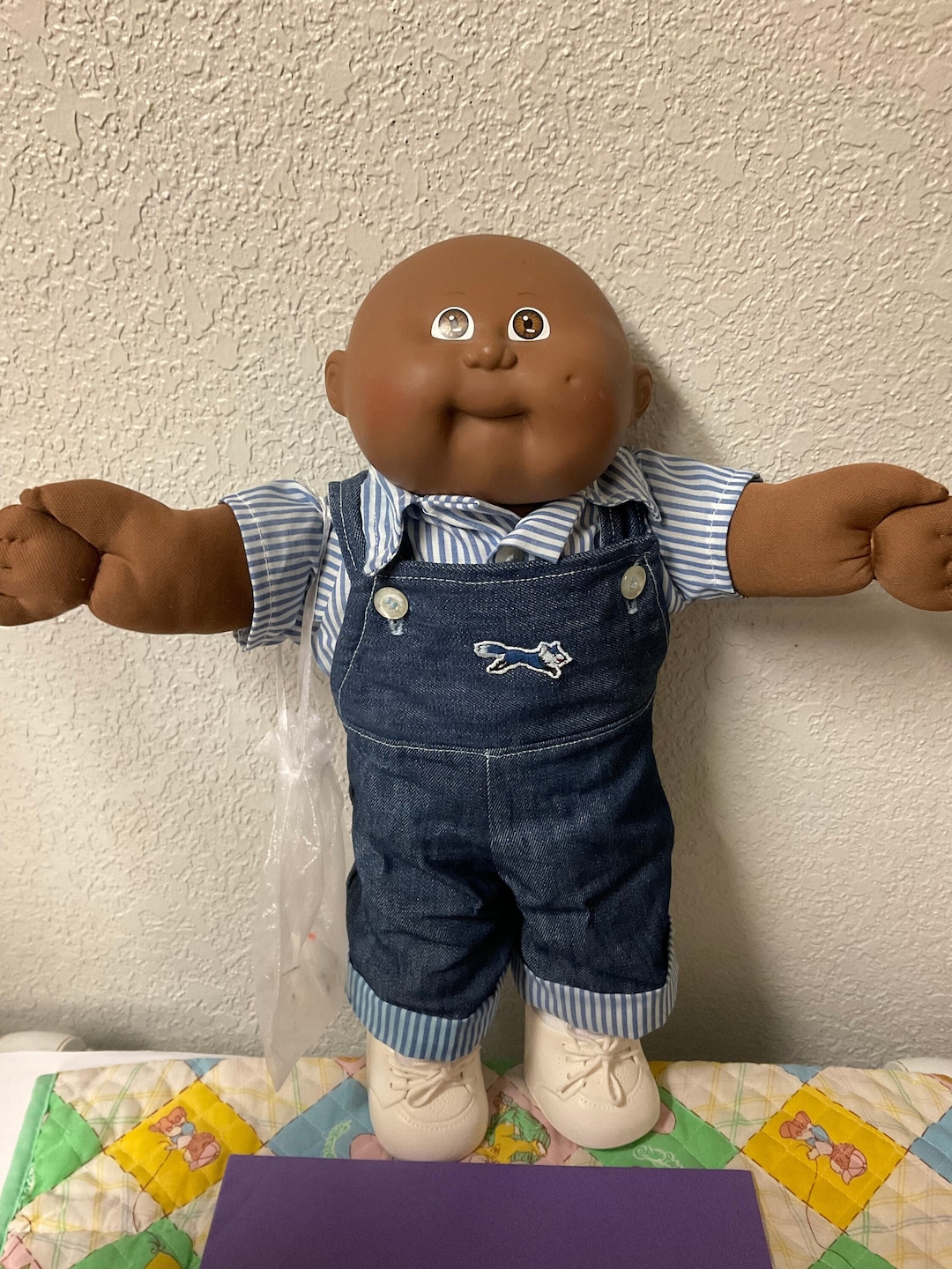 VERY RARE Vintage Cabbage Patch Kid African American Bald Boy Head Mold ...