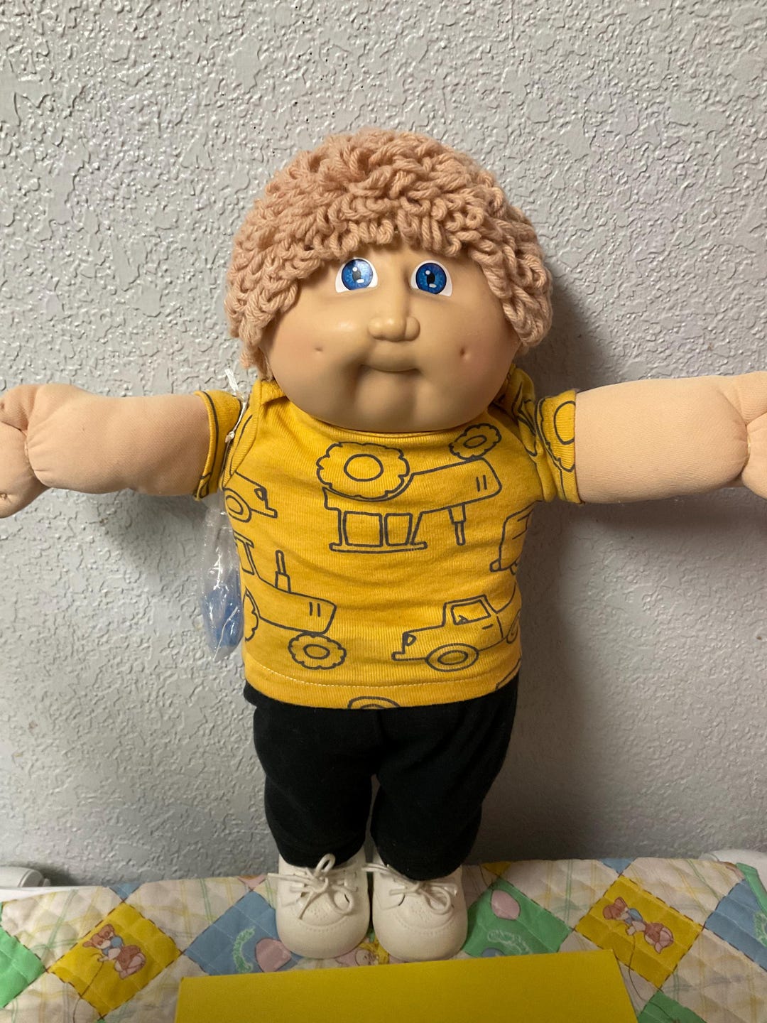 Vintage Cabbage Patch Kid Boy Wheat Hair Blue Eyes Head Mold #2 1984 ...
